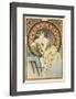 'Woman with Poppies, 1898' Giclee Print - Alphonse Mucha | Art.com