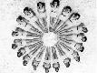 'Women Lying in Circle around Beach Ball' Photo | Art.com