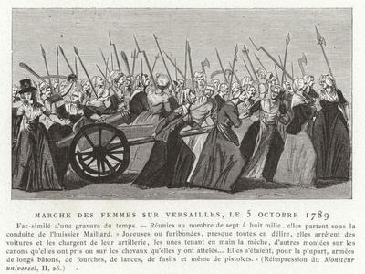 'Women's March on Versailles, French Revolution, 5 October 1789' Giclee ...