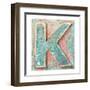 'Wooden Alphabet Block, Letter K' Art Print - donatas1205 | Art.com