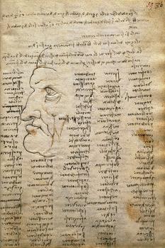 'Word List and Male Profile, from Codex Trivulzianus, 1478-1490' Giclee ...