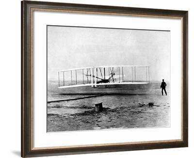 Wright Brothers Wilbur and Orville with 1903 Airplane "Kitty Hawk" on ...