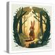 'Forest Bunny 2' Art Print - Wumples | Art.com