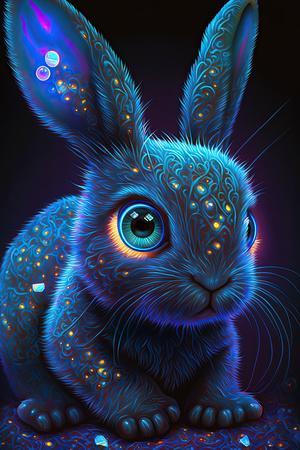 'Frost Bunny 7' Art Print - Wumples | Art.com