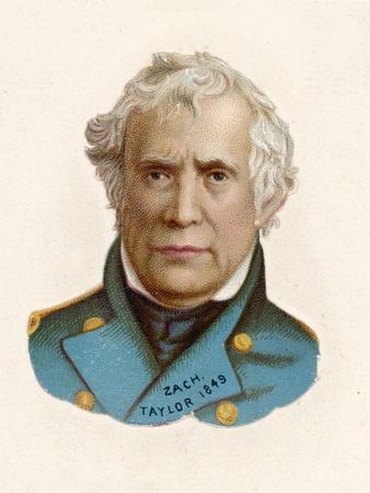 Zachary Taylor Known as "Old Rough-And-Ready" American Soldier 12th Us ...