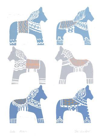 'Dala Horse' Giclee Print - Zoe Badger | Art.com