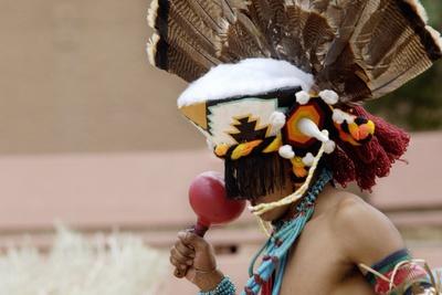 'Zuni Red-Tailed Hawk Dancer Performing the Turkey Dance at the Gallup ...